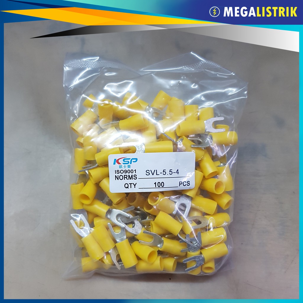 Jual KSP SKUN Y 6 MM SVL-5.5-4 ( 100 PCS ) / SKUN KABEL TIPE GARPU 6MM PER PACK | Shopee Indonesia