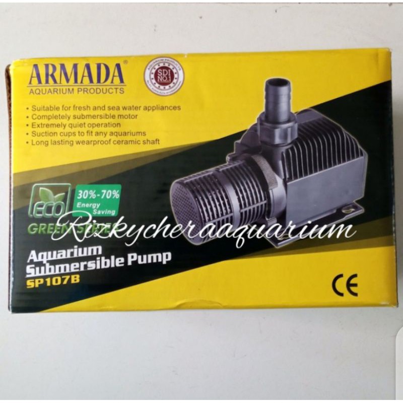 Jual aquarium Submersible Pump Armada SP107B 67W Hmax 5000L/H Hmax 4 ...