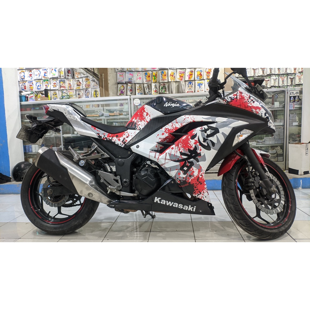 Jual Stiker Kawasaki Ninja Decal Full Body Premium White Doff DNKZ ...
