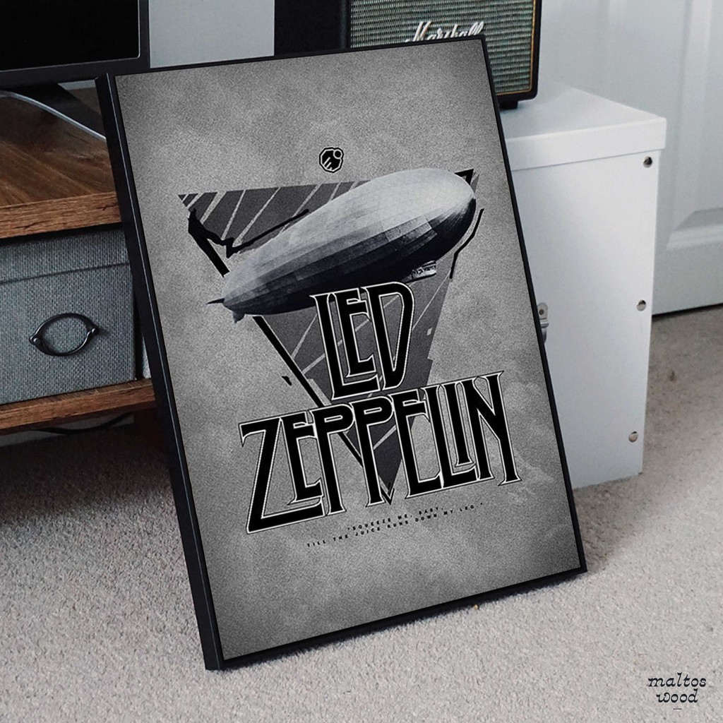 Jual Poster Led Zeppelin + Frame | Shopee Indonesia