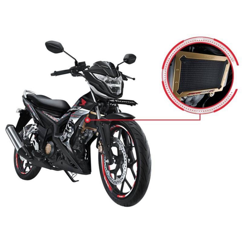 Jual Cover Radiator Sonic 150R Original Honda Gold | Shopee Indonesia