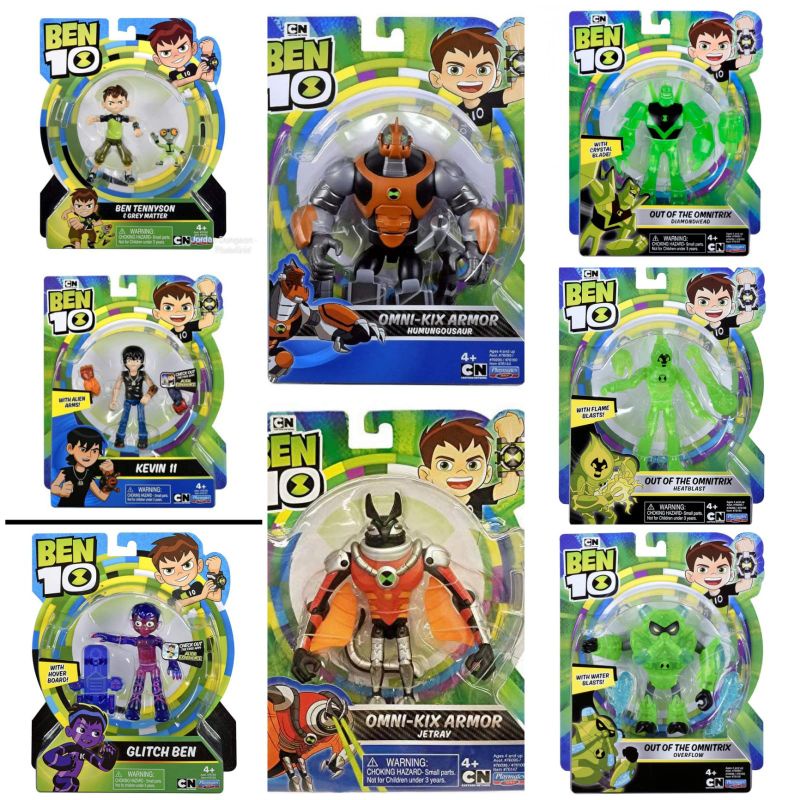 Jual MAINAN BEN10 BEN TENNYSON 10 PLAYMATES ACTION FIGURE | Shopee ...