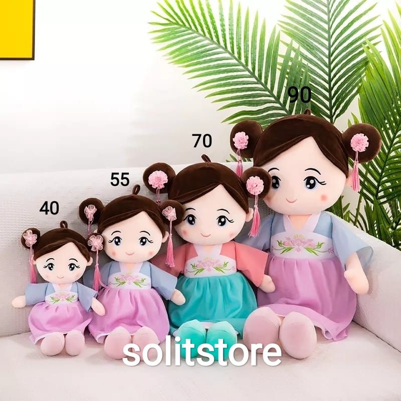Jual Boneka Viral Anak Lucu Hanbok Korea Boneka Mei Mei 40/55/70cm ...