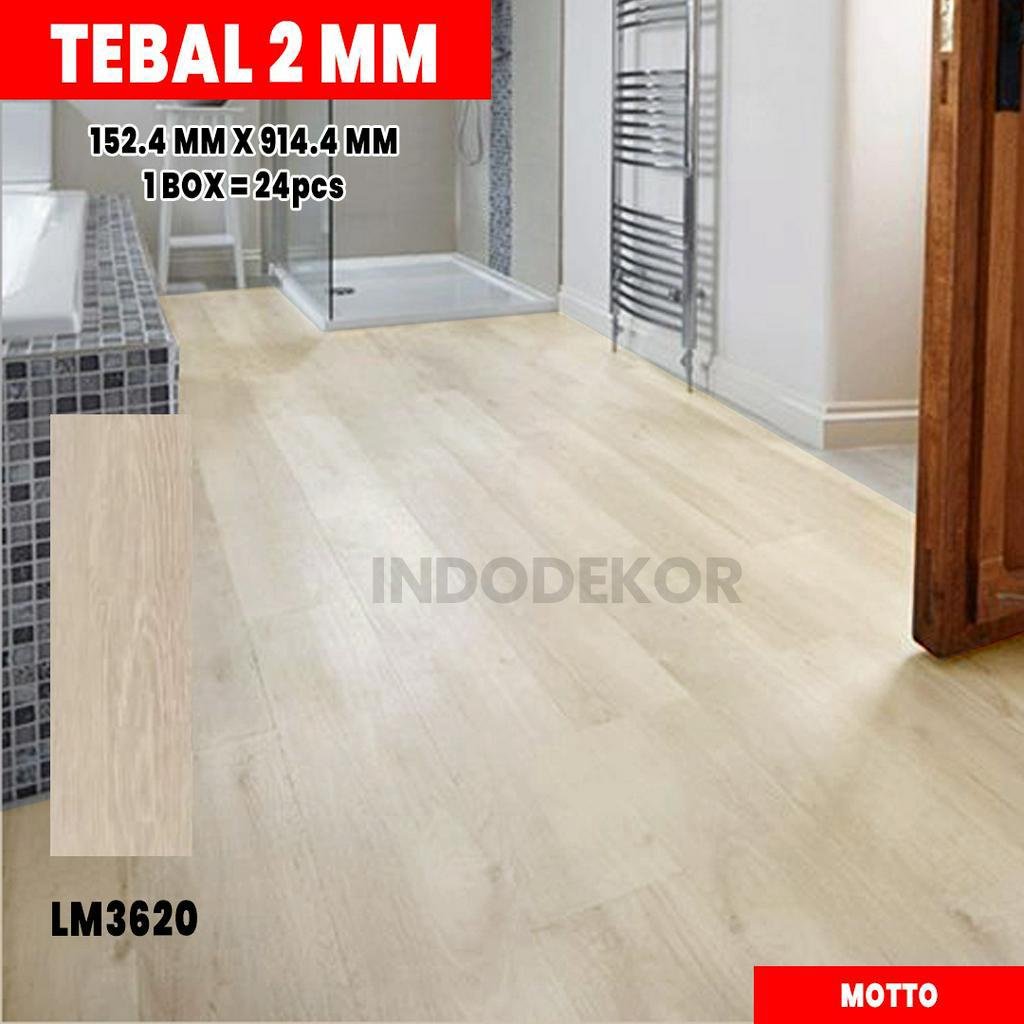 Jual Lantai Vinyl Plank 2mm Motto Harga Per Box Motif Kayu Lembaran | Shopee Indonesia