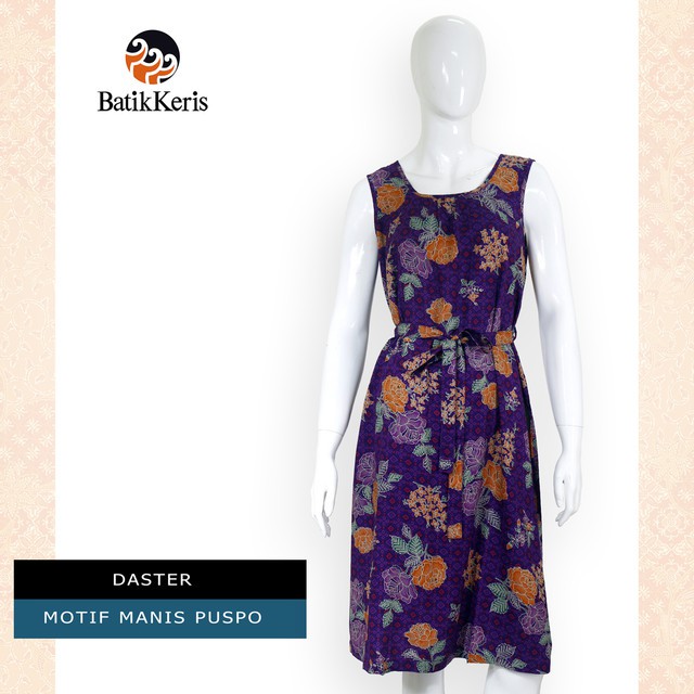 Jual Batik Keris Model Daster Lengan YCS Leher Bulat, Tali Klencer ...