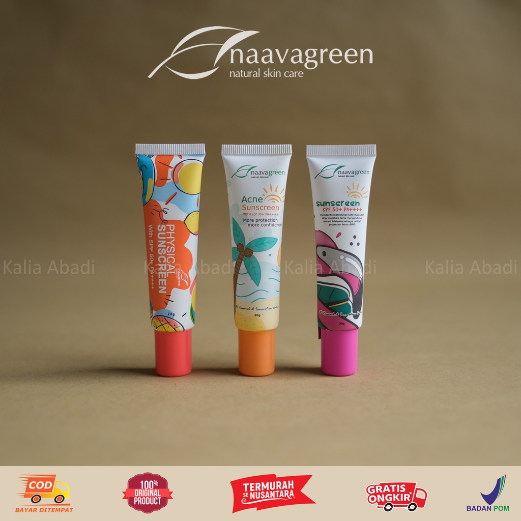 Jual [100%ASLI] NAAVAGREEN SUNSCREEN / TIRAI / SUNBLOCK / TABIR SURYA ...