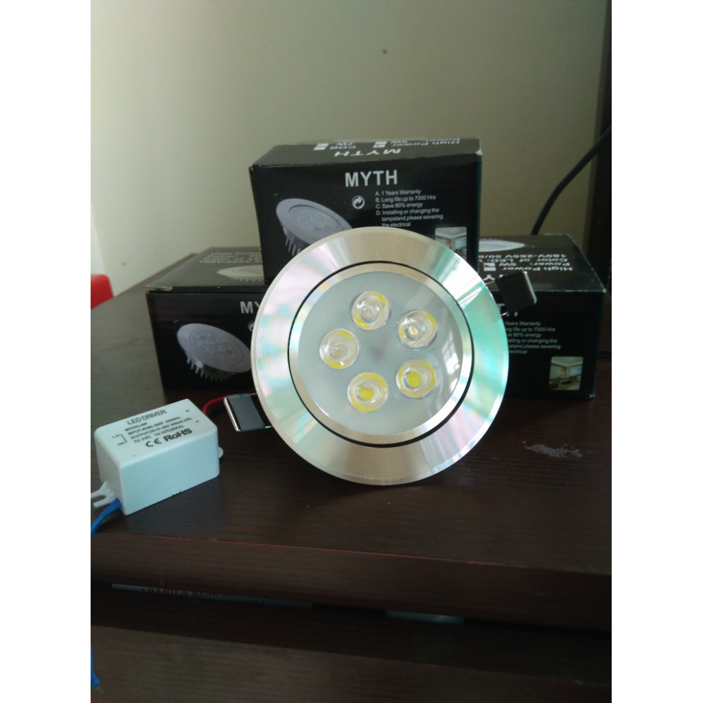 Jual Lampu Downlight LED 5W 5 Mata - LED Ceiling Light 5 Watt | Shopee ...