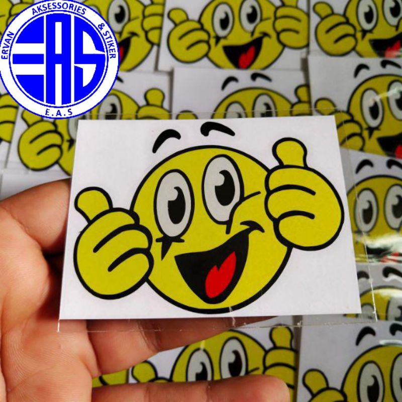 Jual stiker EMOTICON EMOT KARAKTER SMILE SEDIH BAHAGIA KETAWA KUALITAS ...
