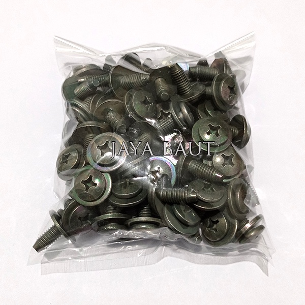 Jual 1 Pak Baut Body Yamaha 6x18 / Baut Body / Baut Body Motor Yamaha ...