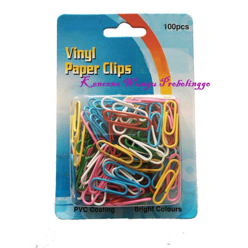 Jual Paper Clip Klip Kertas warna warni isi 100pcs | Shopee Indonesia