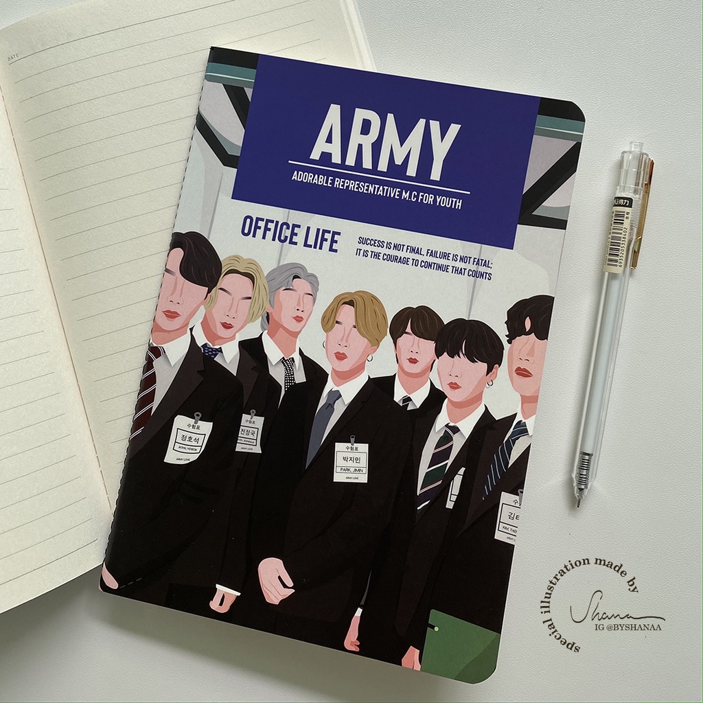 Jual Notebook BTS Office Life / Buku Tulis / BTS Merchandise Army ...