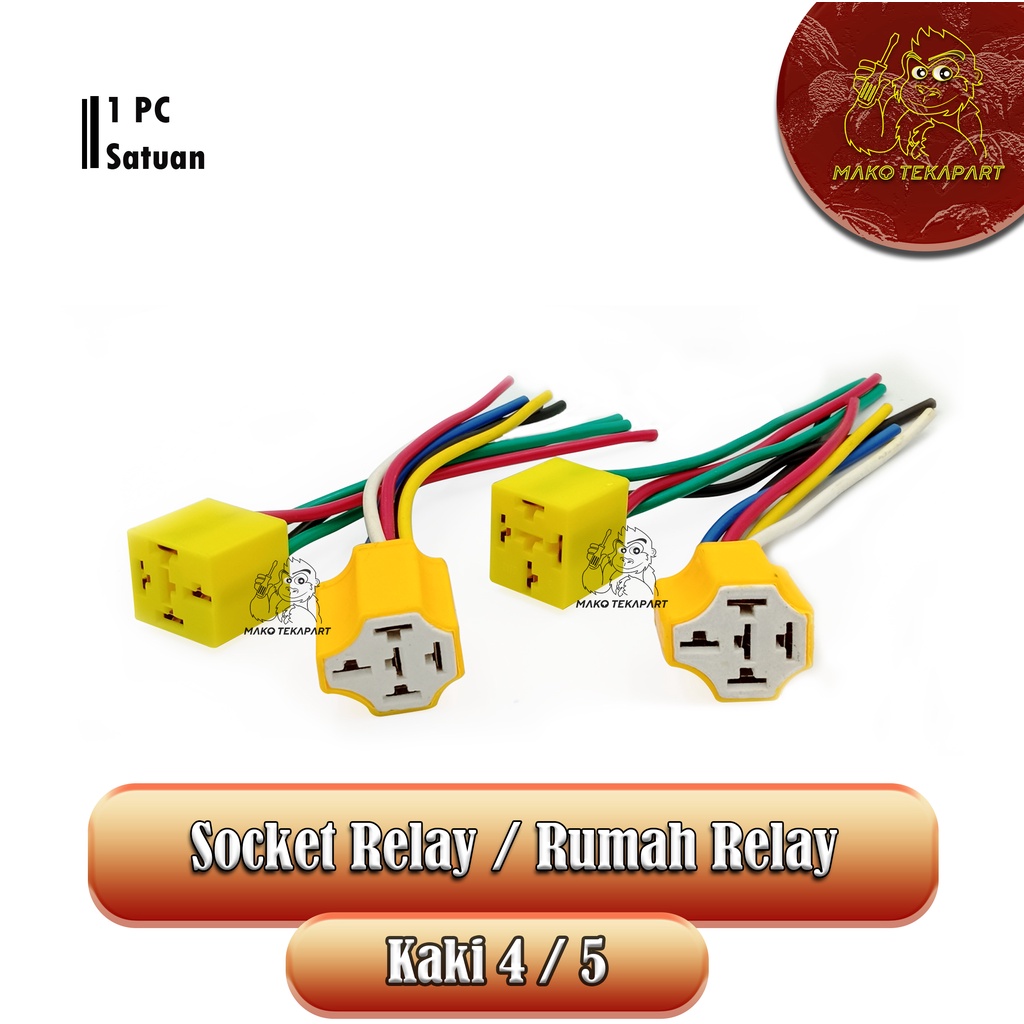 Jual [SATUAN] Socket Relay/Rumah Relay 4 atau 5 kaki | Shopee Indonesia