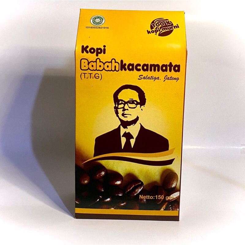 Jual Kopi Robusta Babah Kacamata kemasan box 250 gram | Shopee Indonesia
