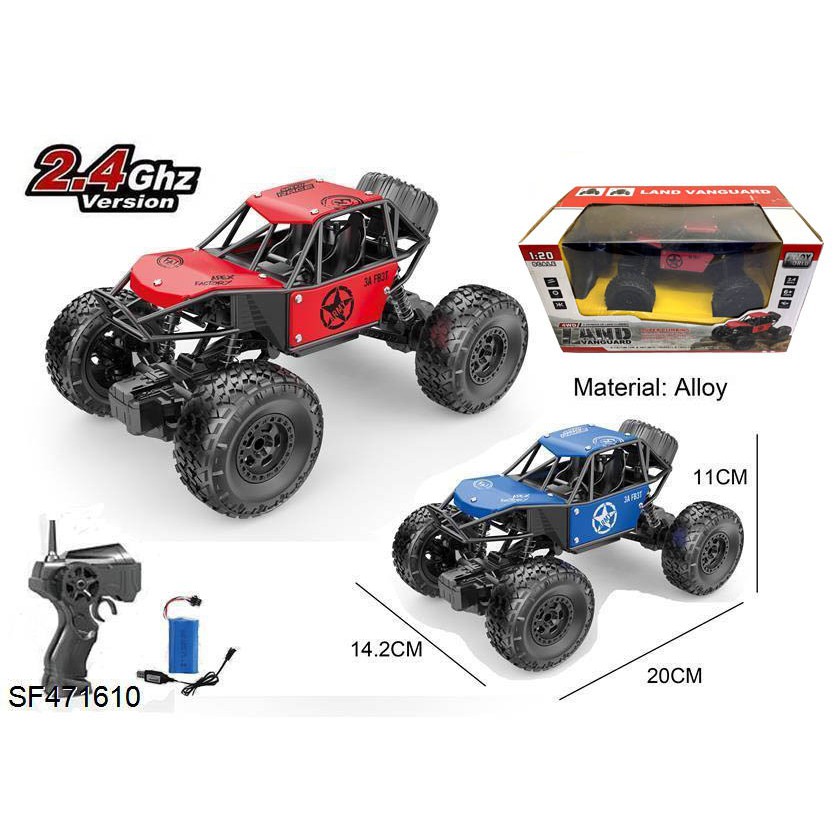 Jual Remote control RC land vanguard 2.4ghz jeep rock crawler alloy 1: ...