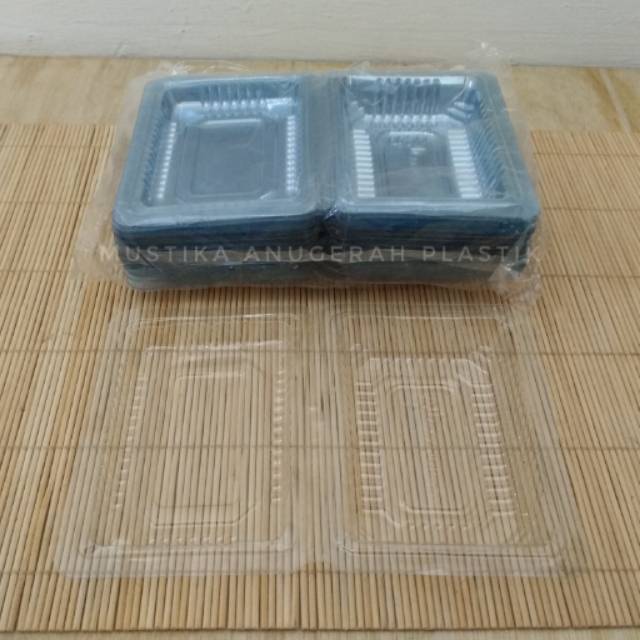 Jual mika makanan BENING GS 5 plastikISI 100 / mika kotak box makan ...