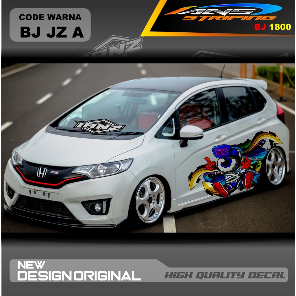 Jual DECAL STICKER MOBIL HONDA JAZZ MOBIL AGYA AYLA AVANZA DLL / STIKER ...