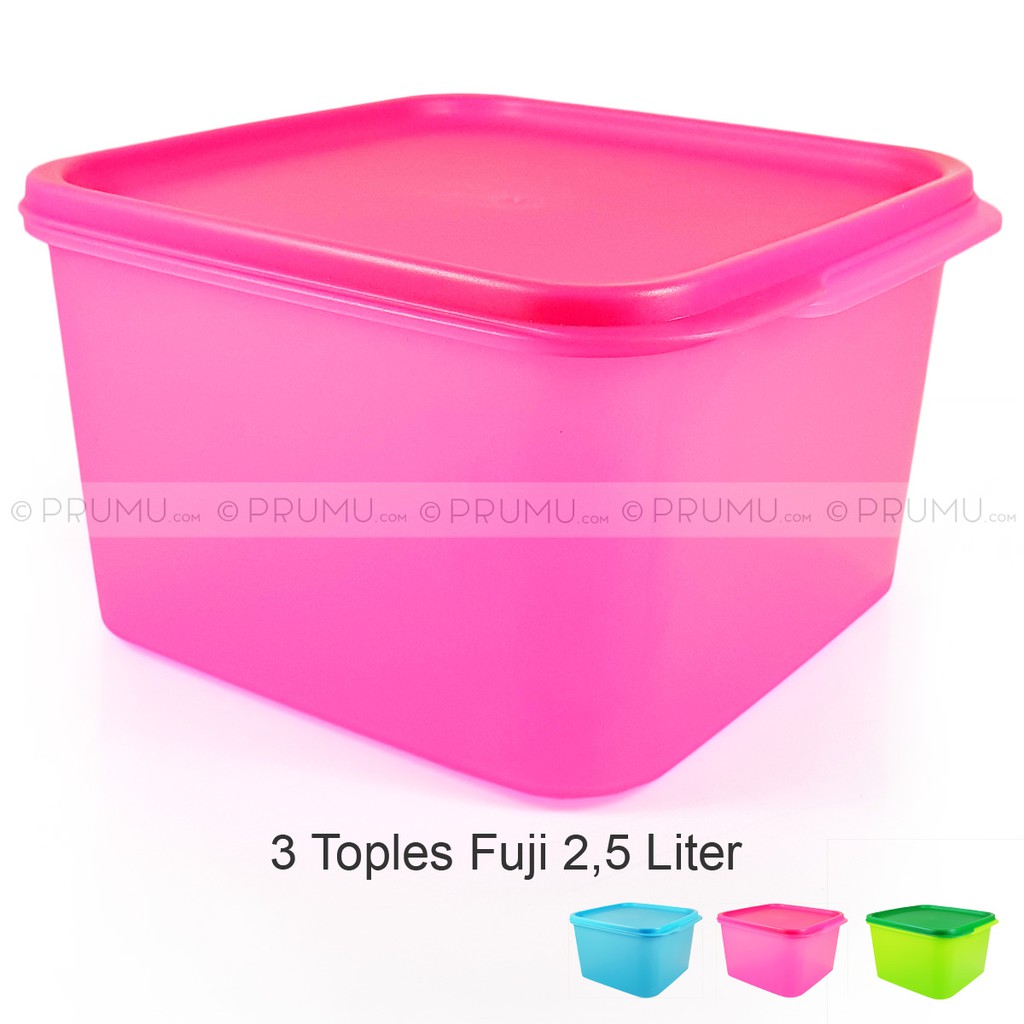 Jual 3 Toples Plastik 2,5 Liter - Food Container - Sealware set - Kotak ...