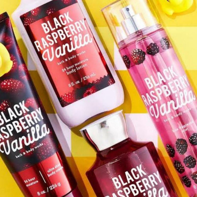 Jual BATH & BODY WORKS BBW BLACK RASPBERRY VANILLA SERIES MIST LOTION ...