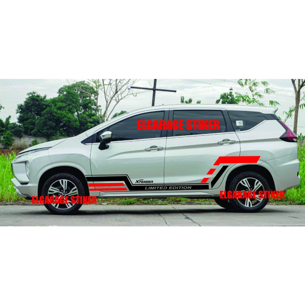 Jual Stiker mobil xpander cutting stiker striping body mobil xpander stiker variasi mobil ...