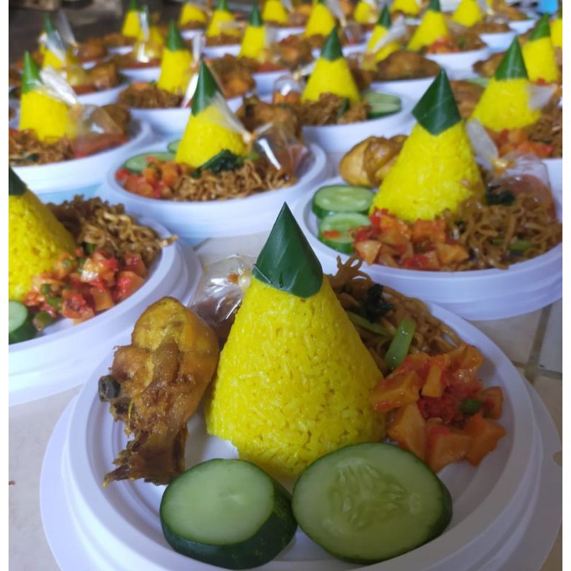 Jual Nasi Tumpeng Mini / Nasi Kuning kecil / Nasi Tumini / Paket Ulang ...