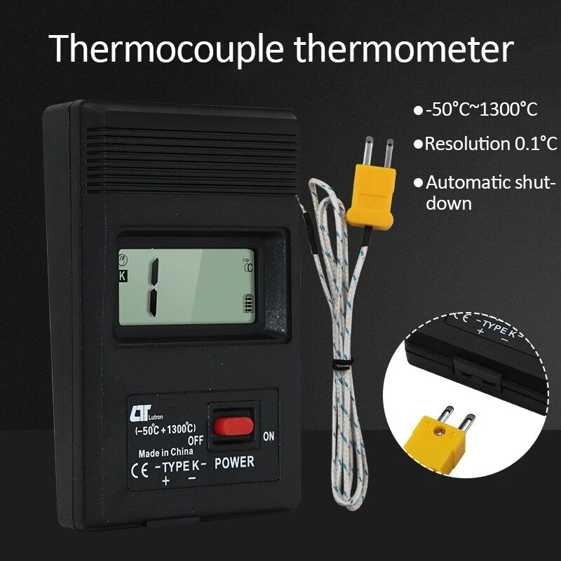 Jual Pengukur Suhu Digital 2in1 Termometer Sensor & Termocouple Probe ...