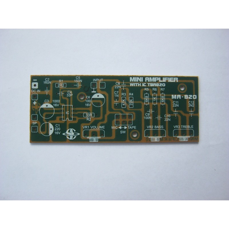 Jual PCB Mini Amplifier With IC TBA820 Saturn MA-820 | Shopee Indonesia