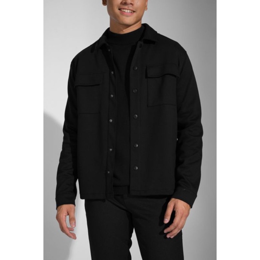 Jual Jaket Pria Shacket Jacket Navy Black Brown PREPP STUDIO Original ...