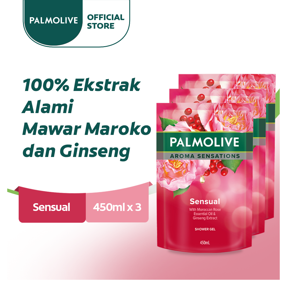 Jual Palmolive Aroma Sensations Shower Gel Sensual Pouch 450ml - Sabun ...