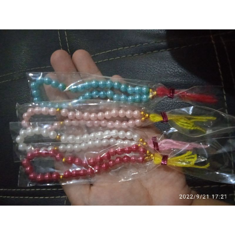 Jual Tasbih Mutiara Kecil 33 Bahan Plastik | Shopee Indonesia