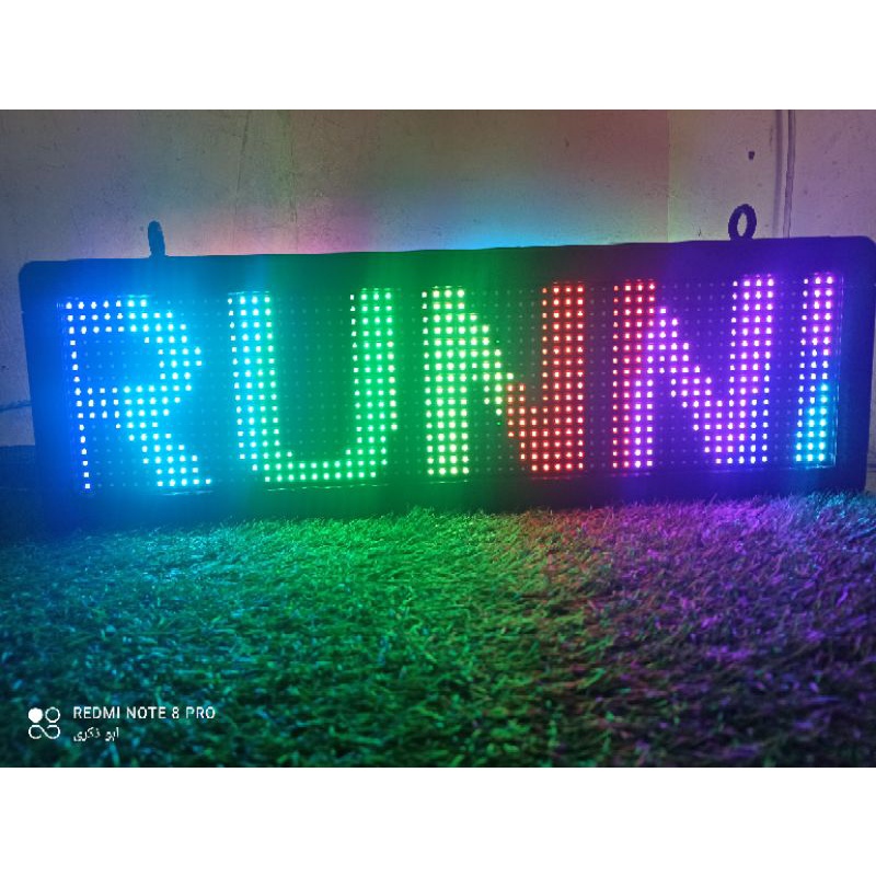 Jual RUNNING TEXT FULL COLOR 2 SISI & SATU WARNA 70 cm X 23 cm x 12 cm ...