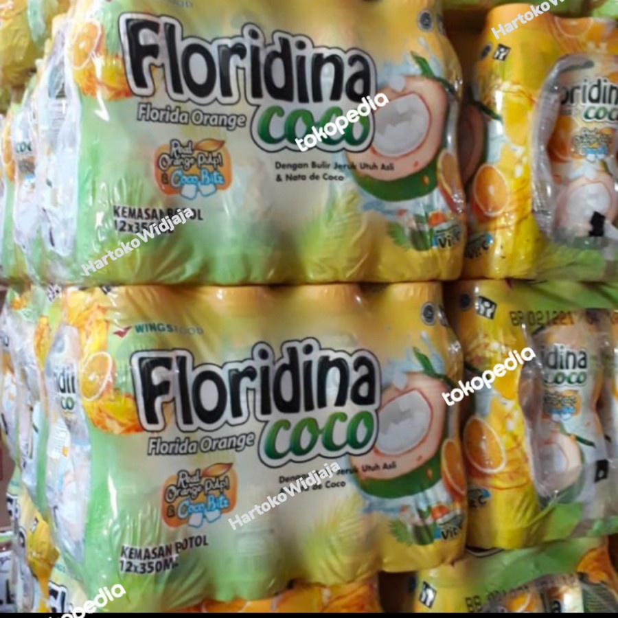 Jual FLORIDINA COCO 350ML DUS ISI 12 BOTOL/FLORIDINA RASA KELAPA ...