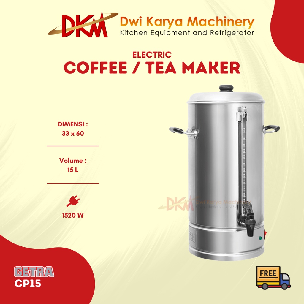 Jual Mesin Listrik Memasak Minuman Kopi / Teh Getra / ELECTRIC COFFEE / TEA MAKER CP-15 | Shopee ...