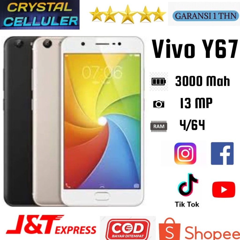 Jual Vivo Y67 Ram 4/64 - Y67 4/64 Dual Sim | Shopee Indonesia