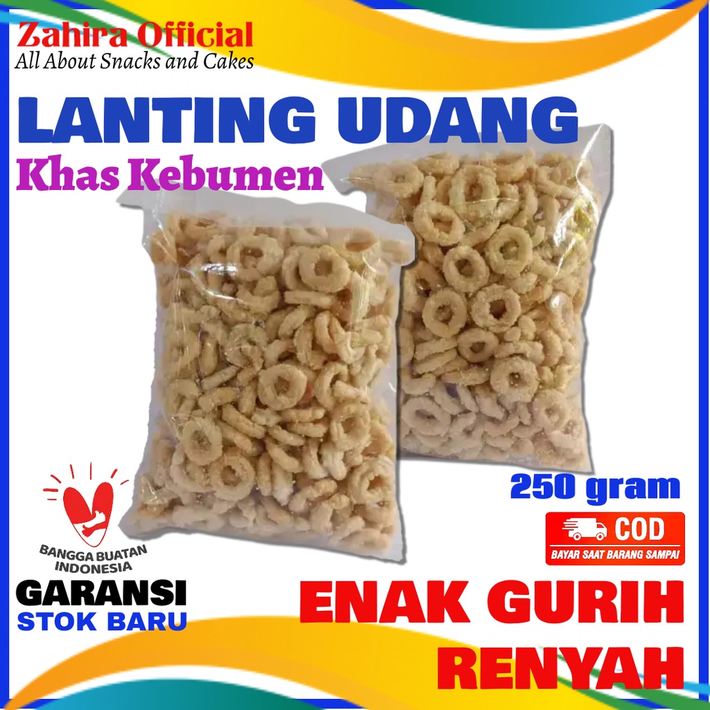 Jual Snack Klanting Lanting Udang Original Kemasan 250gr Oleh-oleh ...