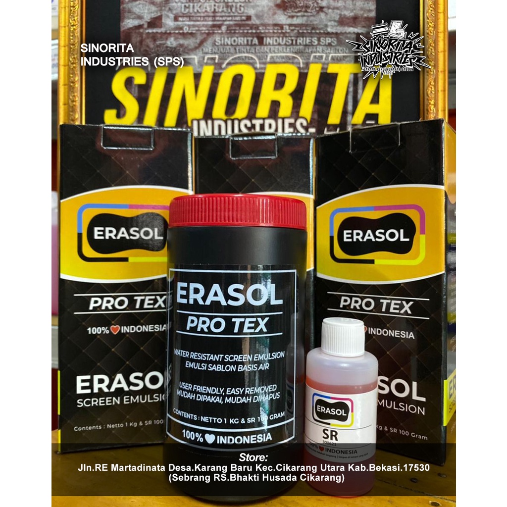Jual ERASOL SCREEN EMULSION OBAT AFDRUK ERASOL UNIMATE 1KG | Shopee ...
