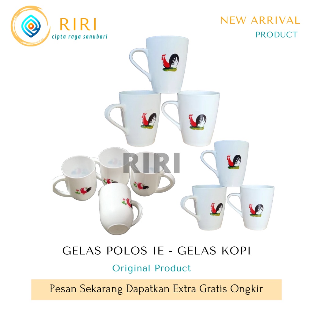 Jual Promo murah cangkir ayam jago plastik lusinan - mug ayam jago ...