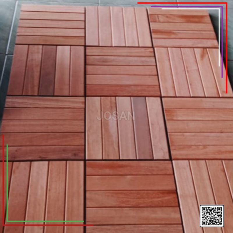 Jual Deck Tile Lantai Kayu Taman Teras Kolam Deck Pool Bongkar Pasang ...