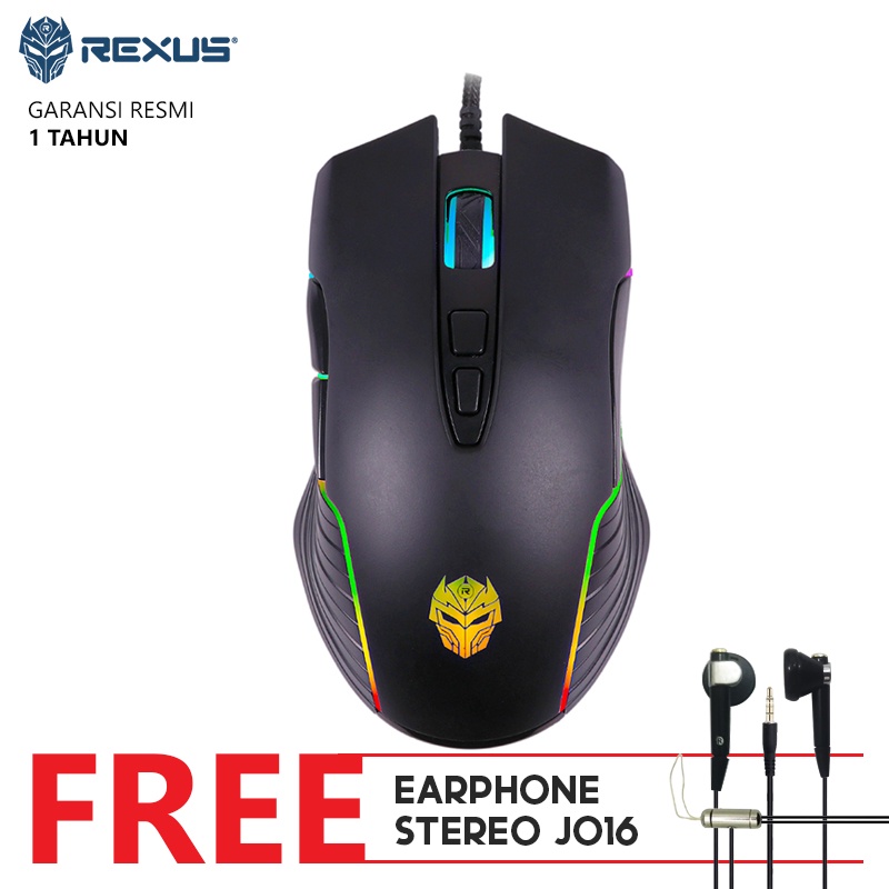 Jual Mouse Gaming Rexus Xierra X12 RGB Gaming Mouse | Shopee Indonesia