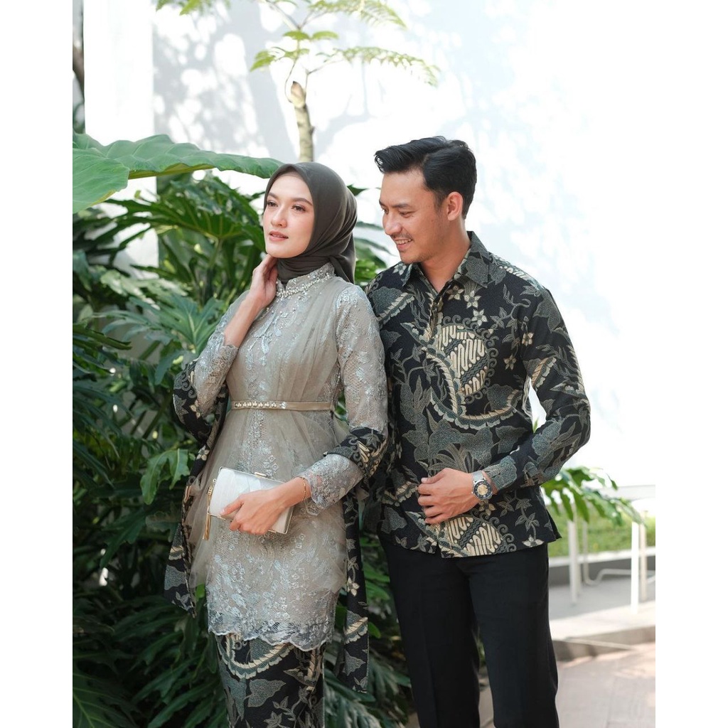 Jual Baju Couple Batik Kebaya Brokat Modern, Batik Kebaya Lamaran ...