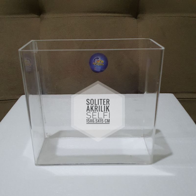 Jual Soliter Akrilik Selfi Cupang ukuran 15x6.5x15 | Shopee Indonesia