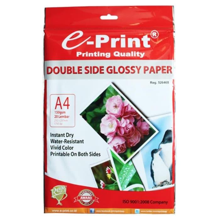 Jual KERTAS FOTO DOUBLE SIDE GLOSSY PAPER A4 | Shopee Indonesia