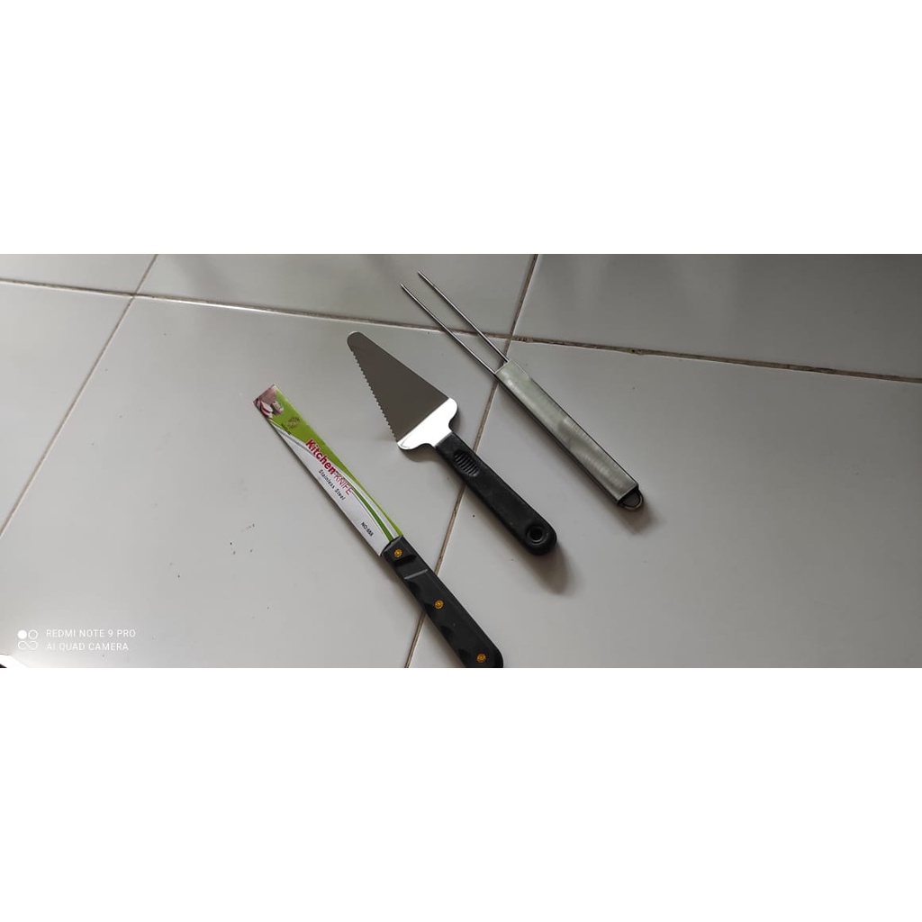 Jual SPATULA PISAU GARPU ROTI BAKAR ( SET SPATILA PISA DAN GARPU ROTI ...
