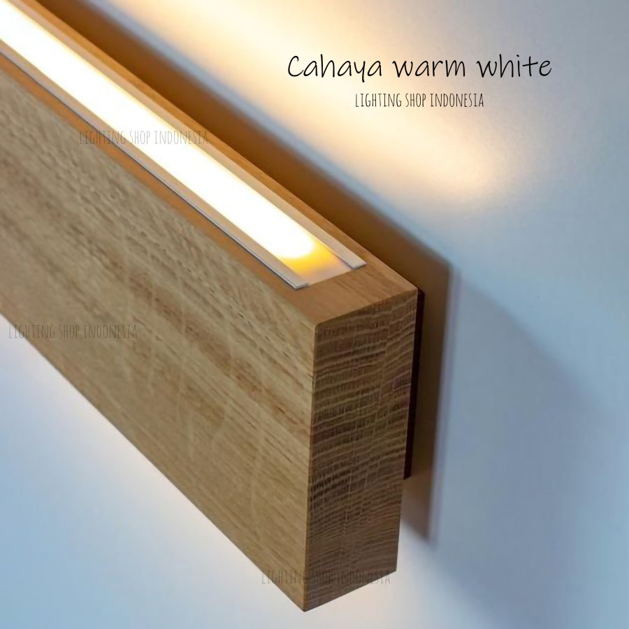 Jual kap lampu housing 1meter rumah strip led list rell cover aluminium ...