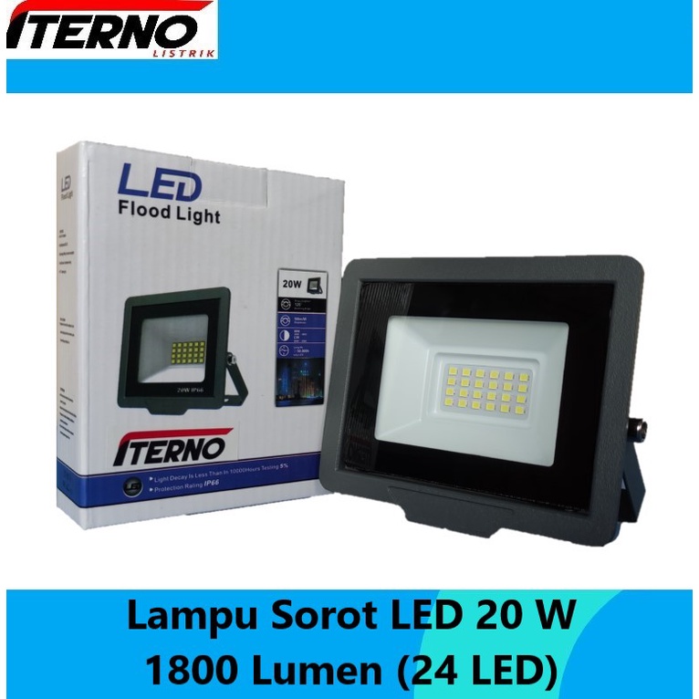Jual Lampu Sorot Tembak LED 20W Floodlight Outdoor | Shopee Indonesia