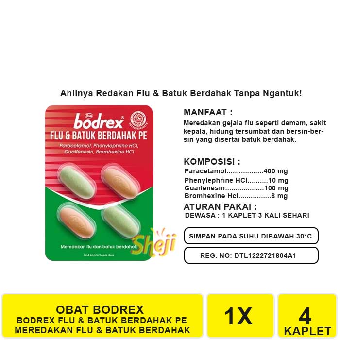 Jual BODREX OBAT SAKIT KEPALA SAKIT GIGI MENURUNKAN DEMAM, BODREX EXTRA ...