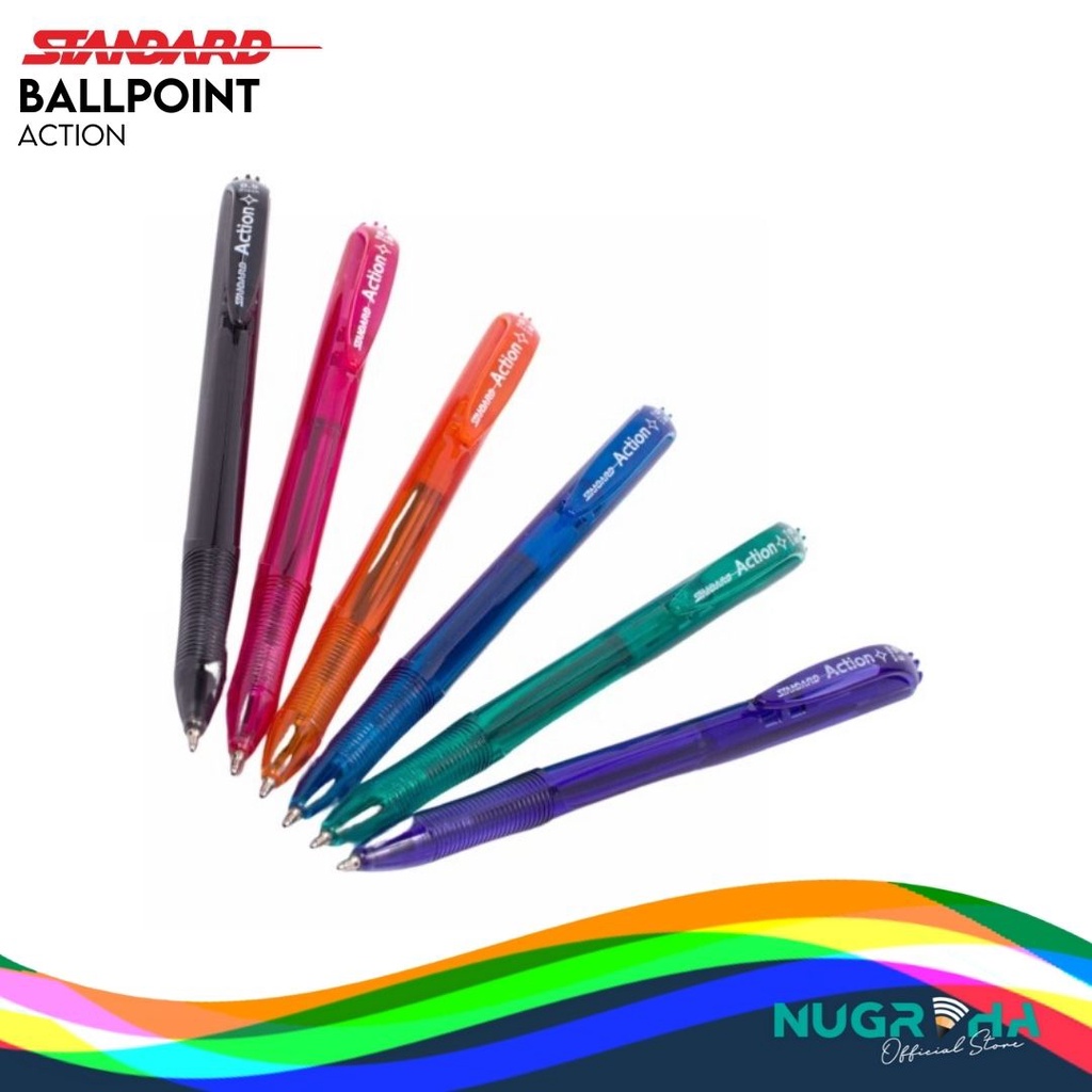 Jual STANDARD BALLPOINT / PULPEN / PENA ACTION | Shopee Indonesia
