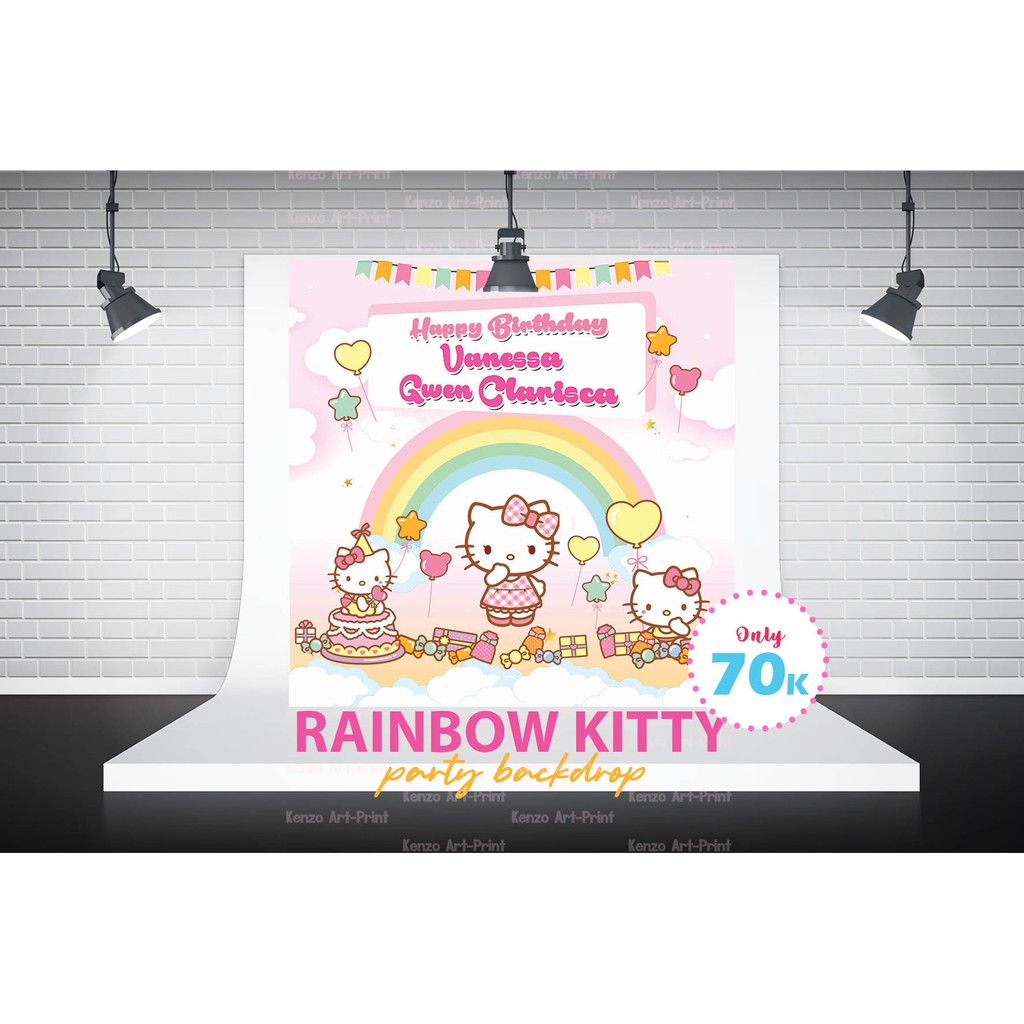 Jual Backdrop Ultah/Bakdrop Foto/Banner Ultah 2 x 2 Custom Made ...