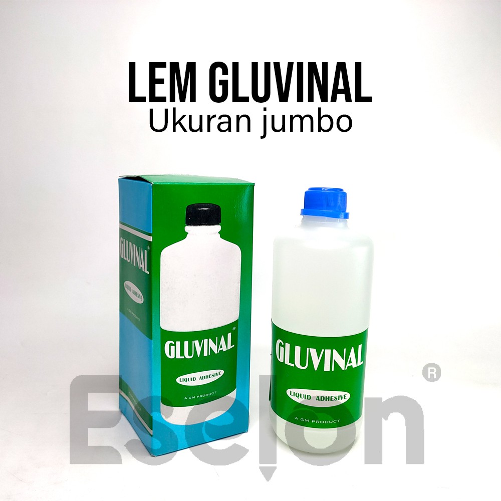 Jual Lem Gluvinal 500ml Jumbo / Lem kertas / lem gluvinal untuk slime ...