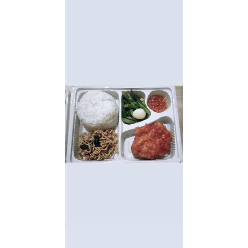 Jual Paket Nasi Bento Ikan Tuna Pedas Asam Manis Enak Higienis | Shopee ...