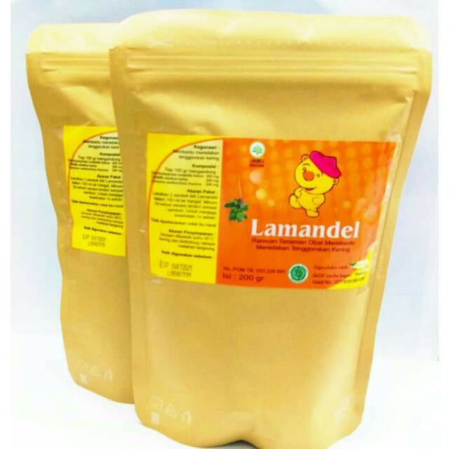 Jual Lamandel Bubuk Obat Herbal Atasi Amandel | KEMASAN BARU | Shopee ...